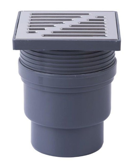 Kratka kanalizacyjna 150 mm prosta regulowana 105/140 mm Hydroland KR ...