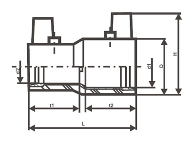 SG Mufa elektrooporowa redukcyjna. do PE FI 40/32 POLYMEDIUM | Terme.pl